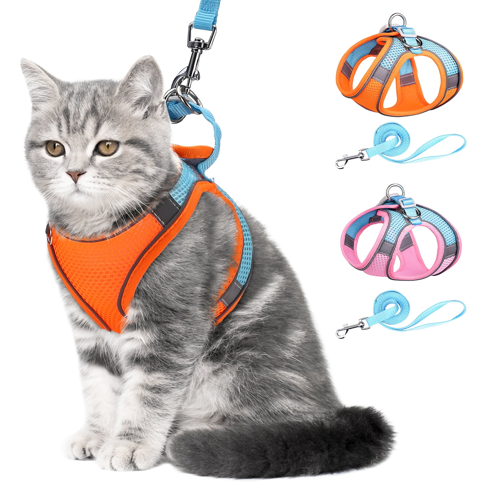 ORIA Cat Harness and Leash for Walking, Escape Proof Adjustable Cat ...