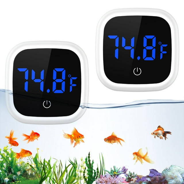 ORIA Digital Aquarium Thermometer, LED Fish Tank Thermometer for Fish ...
