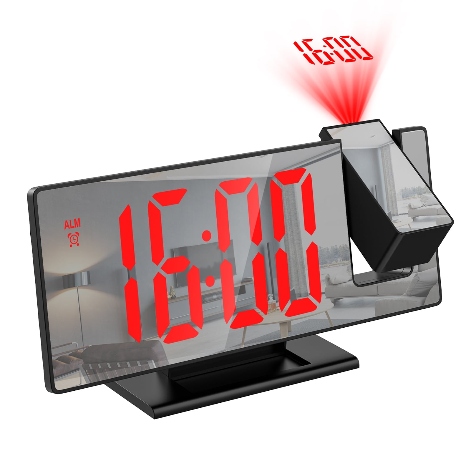 ORIA Projection Digital Alarm Clock, Electronic LED Clock with USB ...