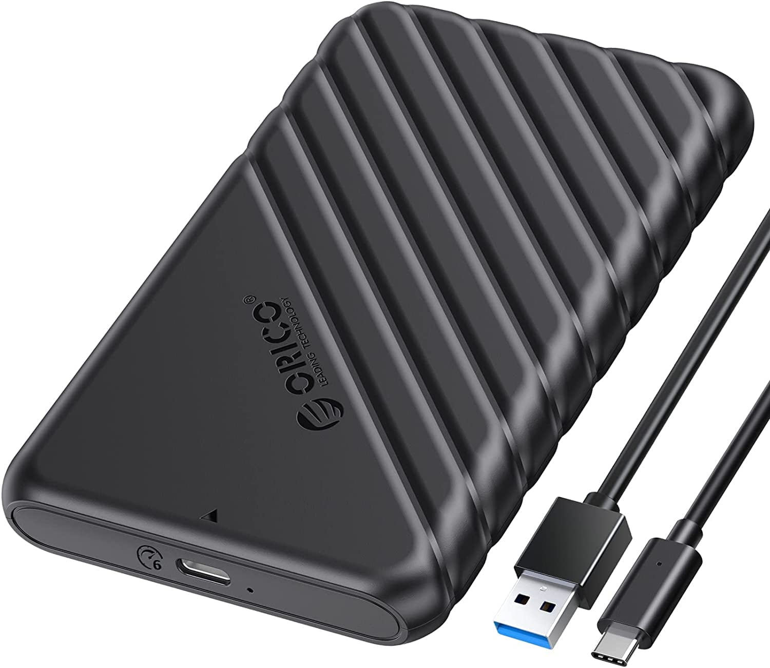 ORICO 2.5" Hard Drive Enclosure for 7-9.5mm HDD/SSD Enclosure USB C to ...