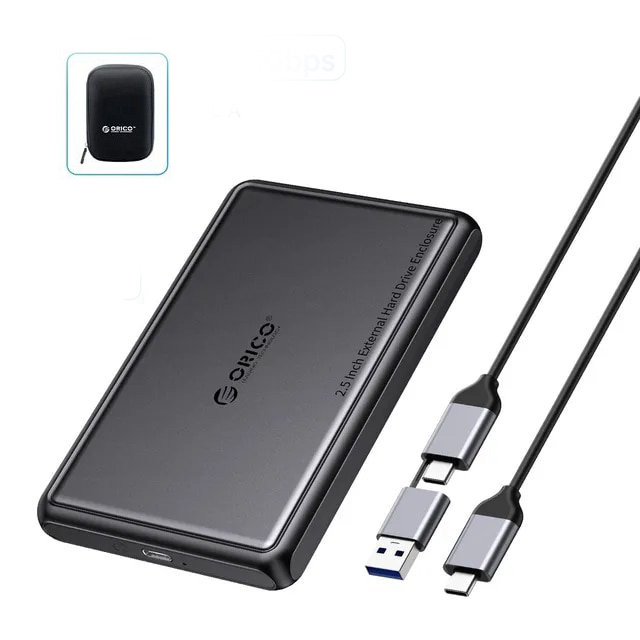 ORICO 2.5 Inch External HDD Case 5Gbps SATA to Type-C Hard Drive ...