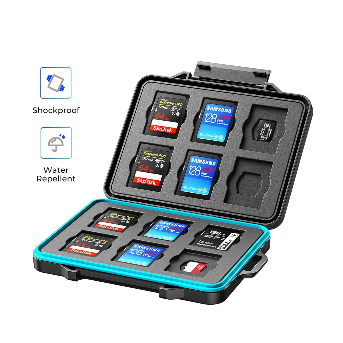 ORICO 24 Slots SD Card Case Holder for 12 SD TF Card Waterproof Shock ...