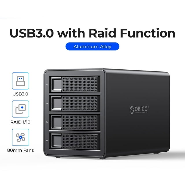 ORICO 4 Bay SATA Hard Drive Docking Station with RAID for 2.5/3.5 inch ...