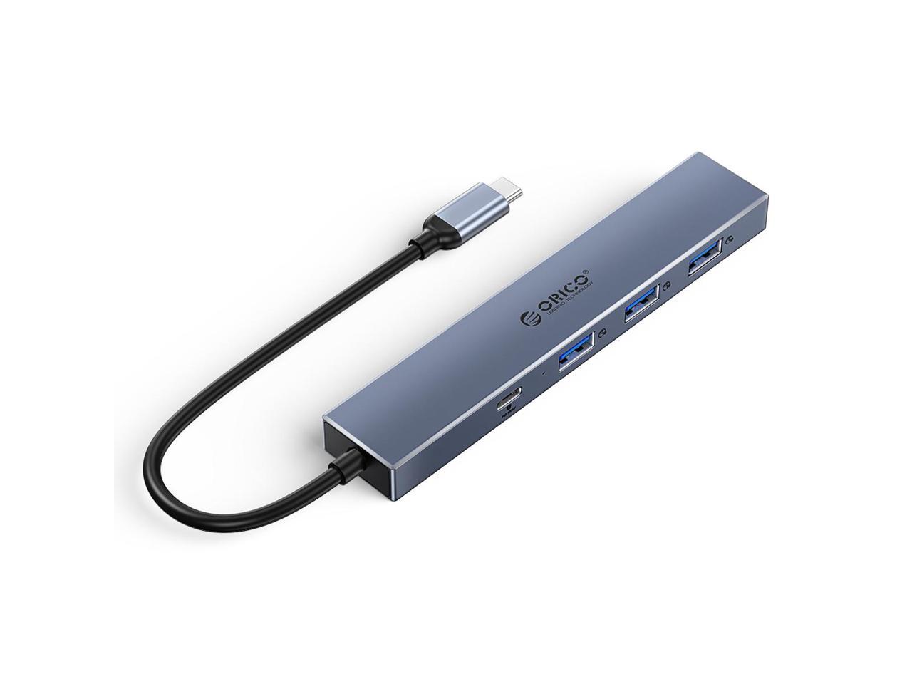 ORICO 4 Ports USB C Hub USB-A*3+PD100W*1 USB C Adapter Multiport USB ...