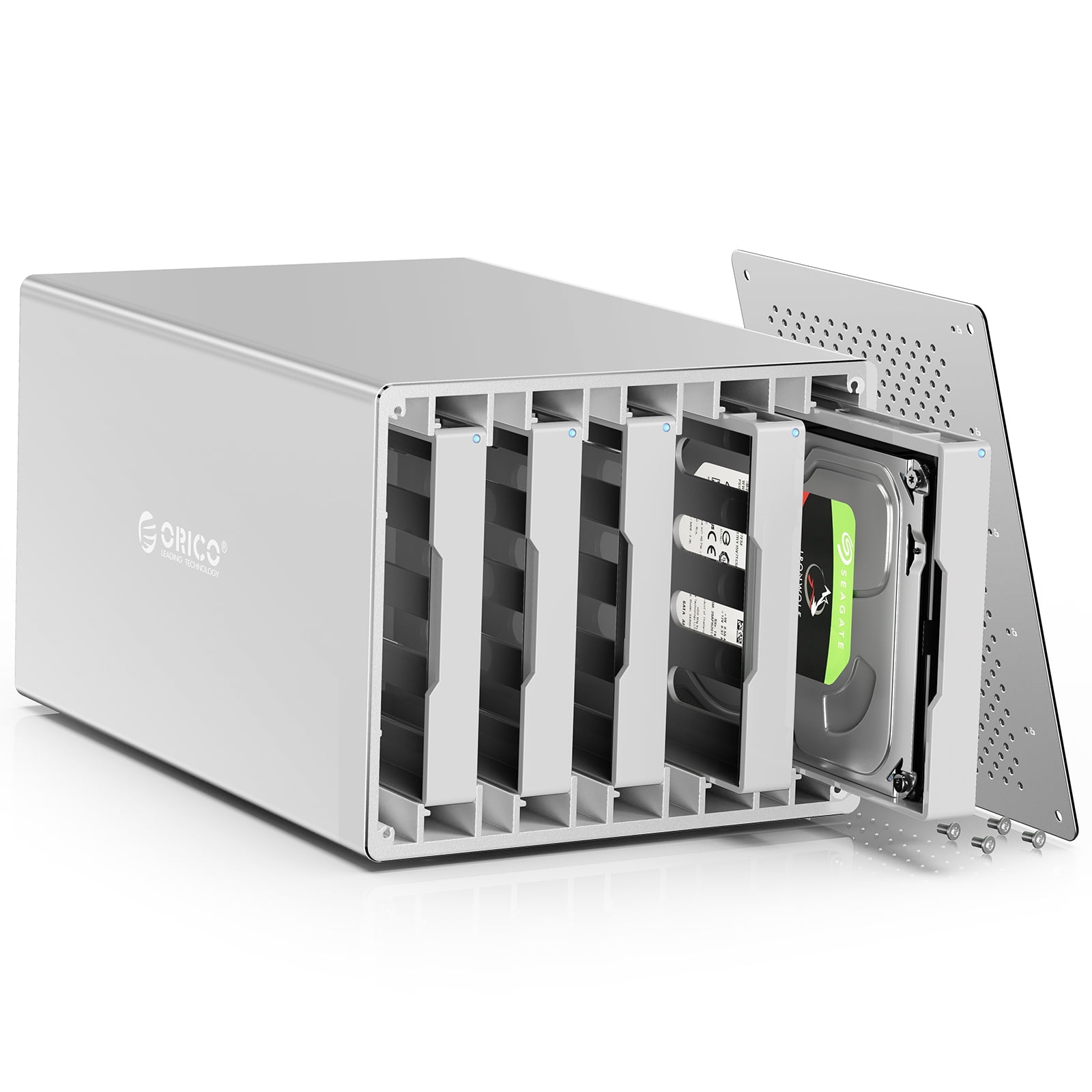ORICO 5 Bay Hard Drive Docking Station External Hard Drive Enclosure ...