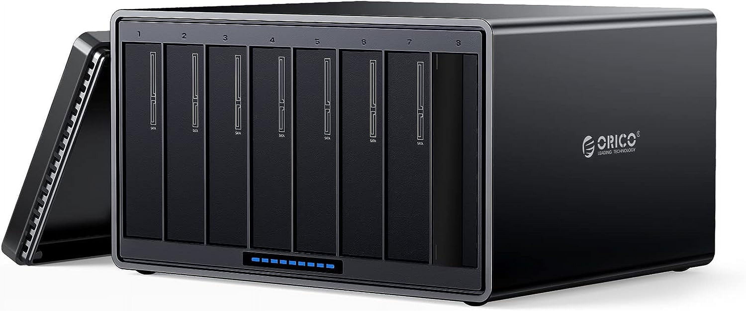 ORICO 8 Bay External Hard Drive Enclosure Magnetic Aluminum Type C to ...
