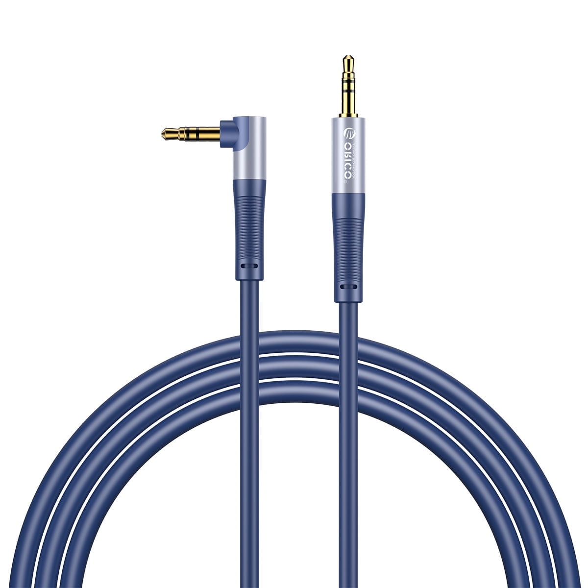ORICO 90°/180° 3.5mm Male-to-Male Connectors Audio Stereo Cable Blue 6 ...