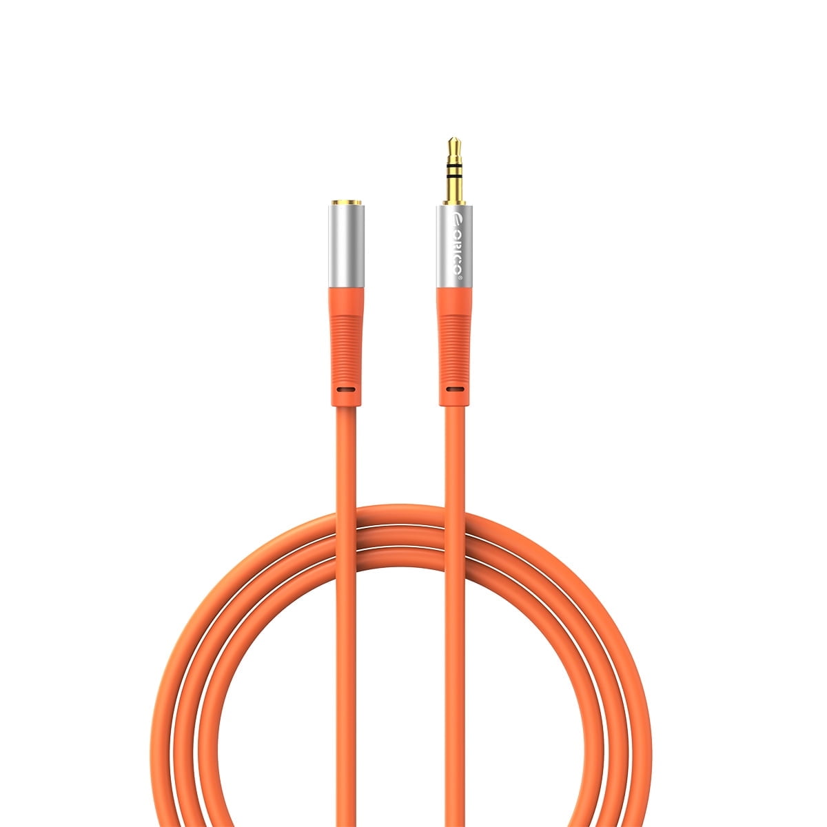 ORICO Audio Stereo Cable 180° 3.5mm Male-to-Female Connectors Orange 4 ...