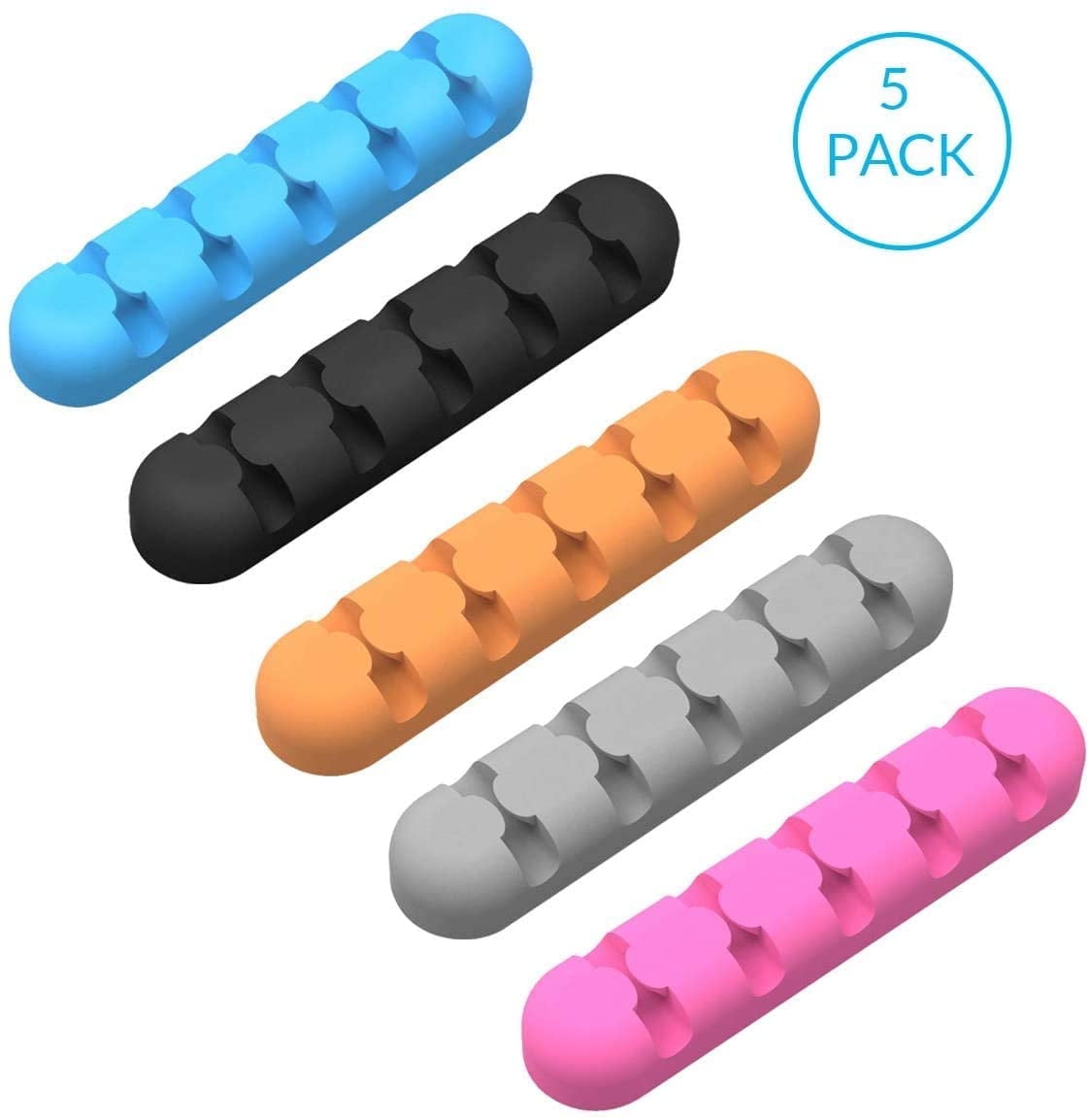 ORICO Cable Organizer Silicone USB Cable Winder Desktop Tidy Management Clips Cable Holder for ...