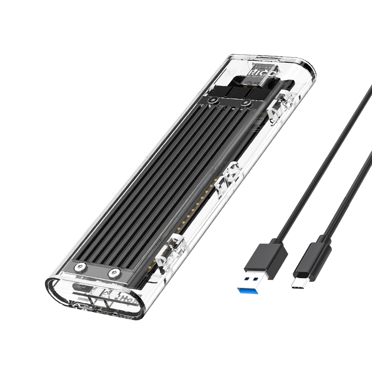 ORICO External NGFF Enclosure Transparent M.2 SSD Solid State Drives ...