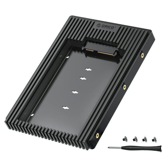 ORICO Hard Drive Caddy Adapter 2.5 SATA to 3.5 Internal Drive Bay SSD ...