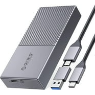 ORICO Dual Bay m.2 SSD Enclosure SATA NVMe Dual Protocol Aluminum ...
