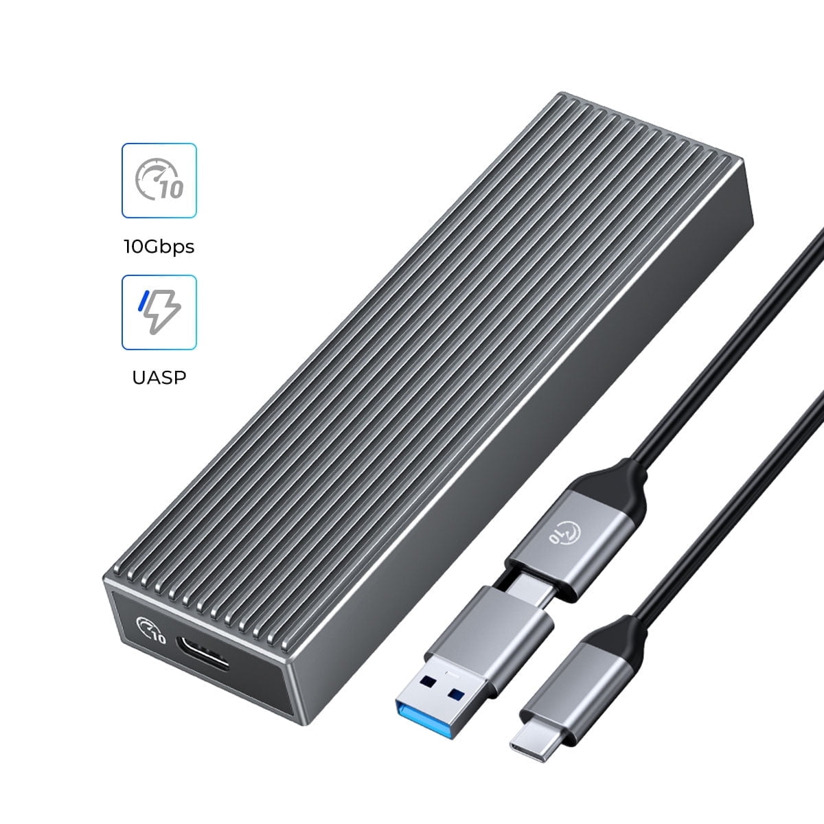 ORICO M.2 NVMe SSD Enclosure Aluminum NVMe Enclosure Case External USB3 ...