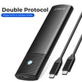 ORICO M.2 SSD Enclosure, Aluminum, SATA/NVMe External Hard Drive for M ...
