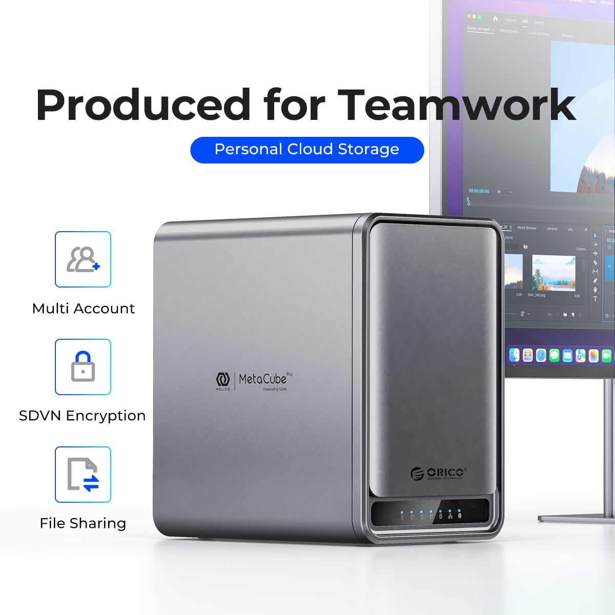 ORICO NAS Metabox Private Cloud NAS Storage Networkable RAID Enclosure ...