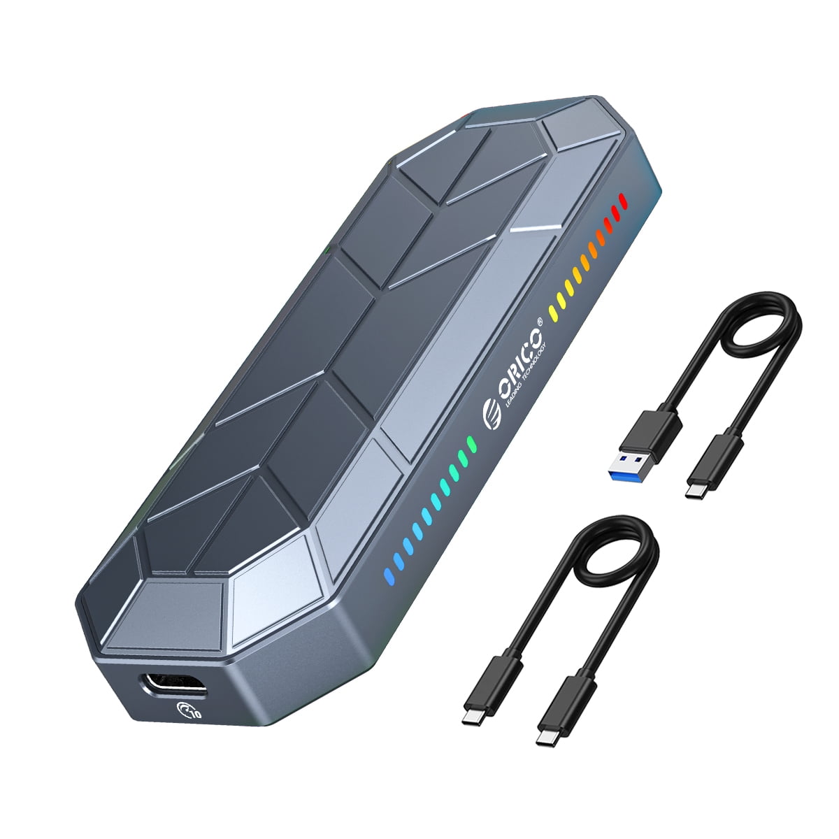ORICO RGB External SSD 512GB USB 3.1 Gen2 Type-C M.2 NVMe External ...