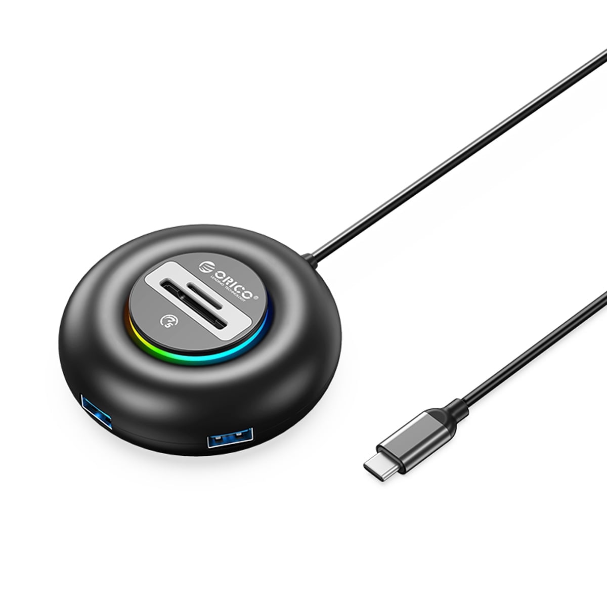 ORICO RGB USB C HUB 4 Ports with Type C Charge Power OTG Adapter For PC ...