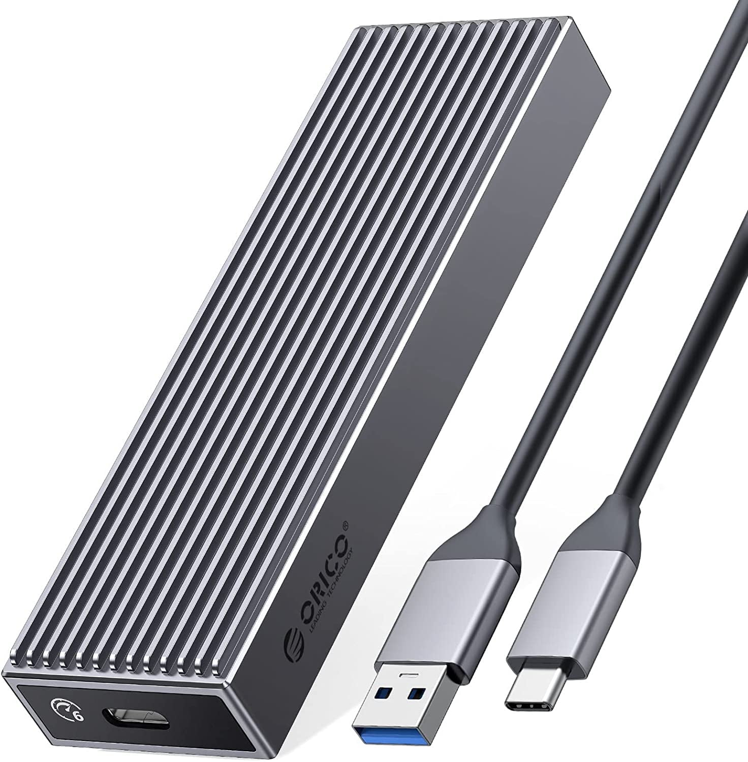 ORICO SATA M.2 Enclosure Tool-Free Aluminum External Hard Drive ...