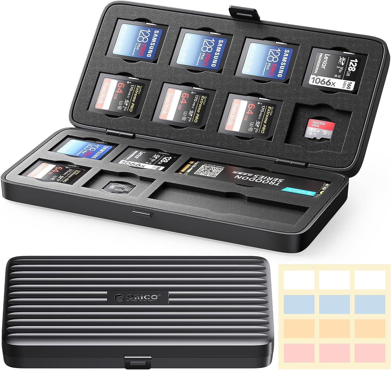 ORICO SD Card Holder, Water-Resistant SD Card Storage, Professional ...