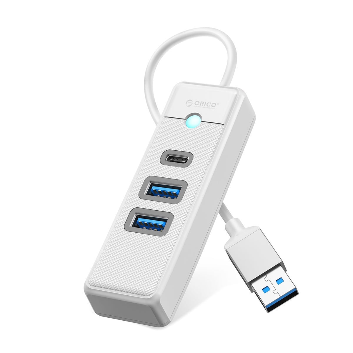 ORICO USB 3.0 Hub 4 Port Adapter Charger Data Sync Super Speed PC Mac Laptops Desktop - Walmart.com