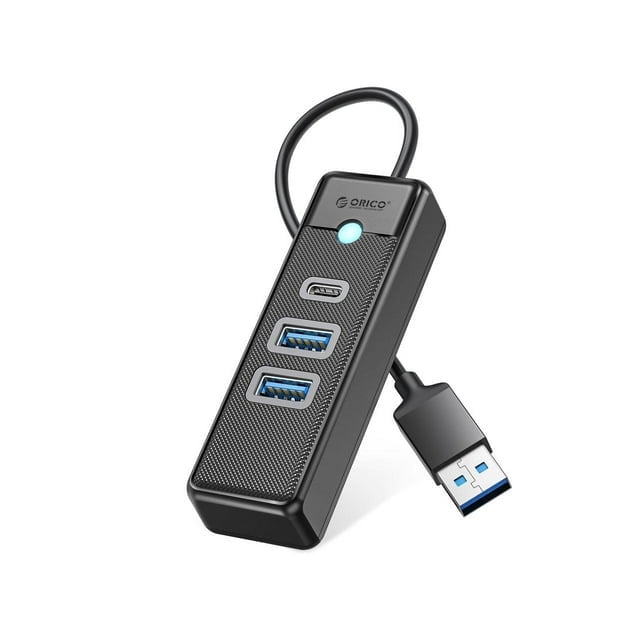 ORICO USB 3.0 Hub 4 Port Adapter Charger Data Sync Super Speed PC Mac Laptops Desktop - Walmart.com