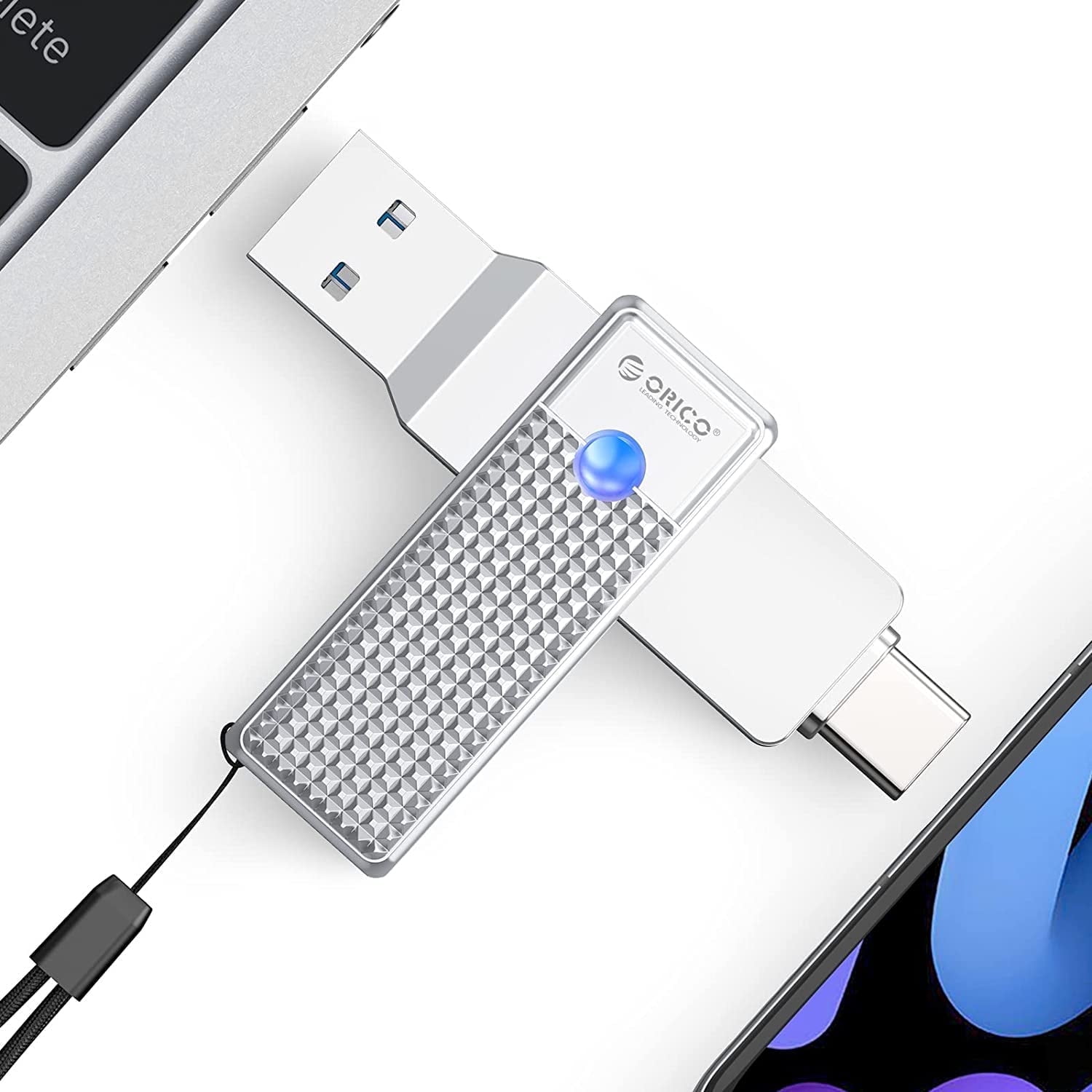 ORICO USB C Flash Drive 512GB USB Stick 405MB/s Dual USB 3.0 Type C OTG ...
