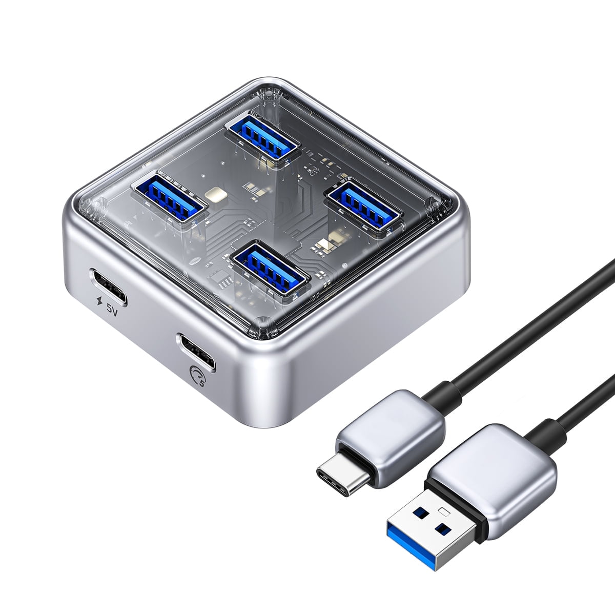 ORICO USB Hub 5Gbps with 4 USB A Ports, USB 3.0 Gen 1 Hub with 1.64ft ...