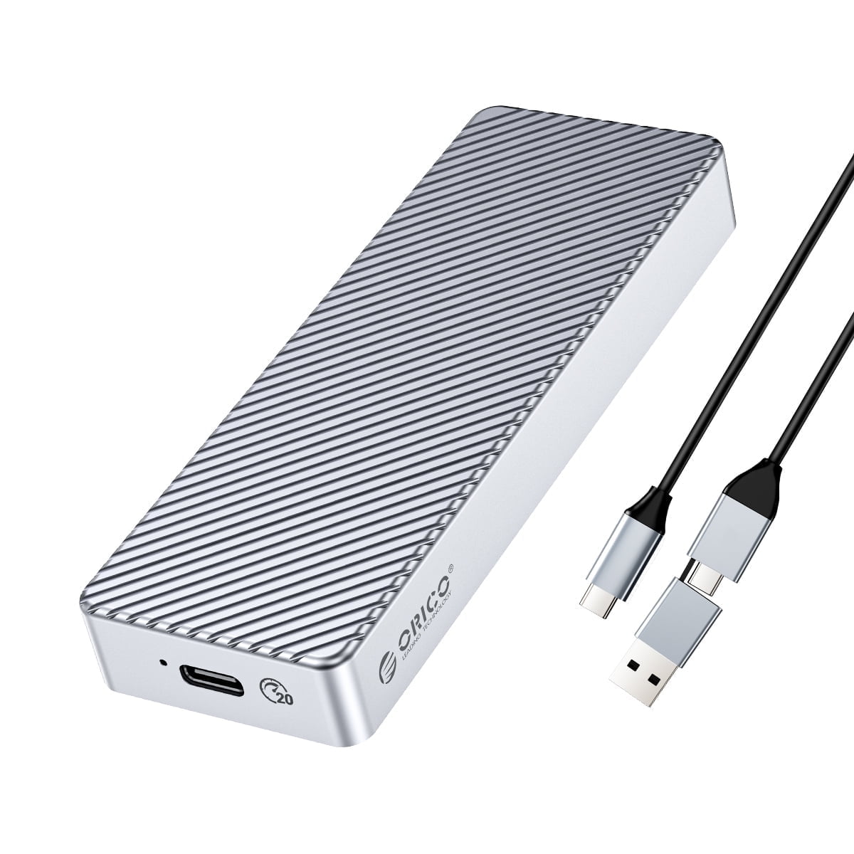 ORICO m.2 NVMe SSD Enclosure Adapter Aluminum 20Gbps USB 3.2 Gen2X2 ...
