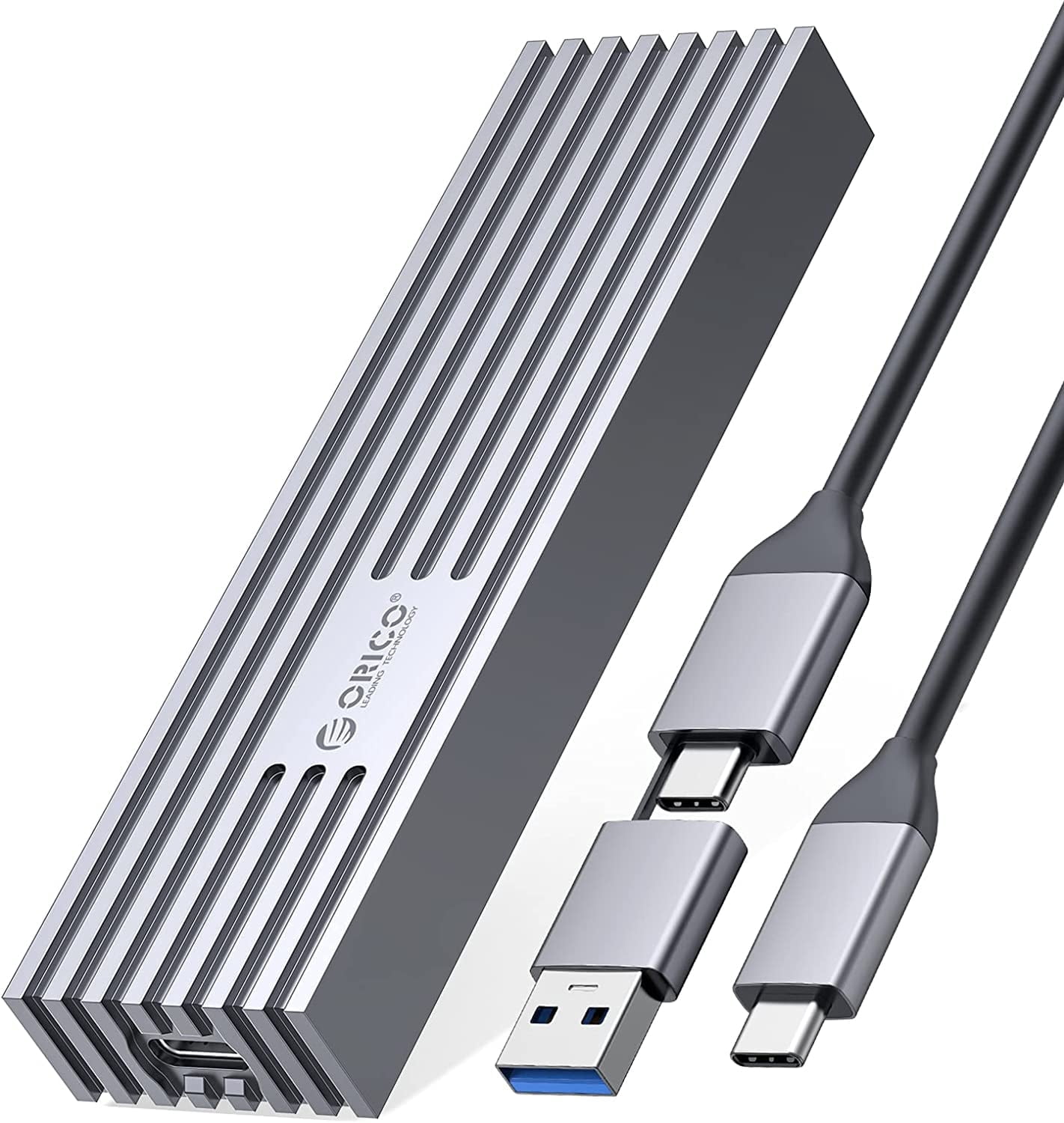 ORICO m.2 SATA SSD Enclosure Adapter, USB C 3.2 Gen1 6Gbps Aluminum ...