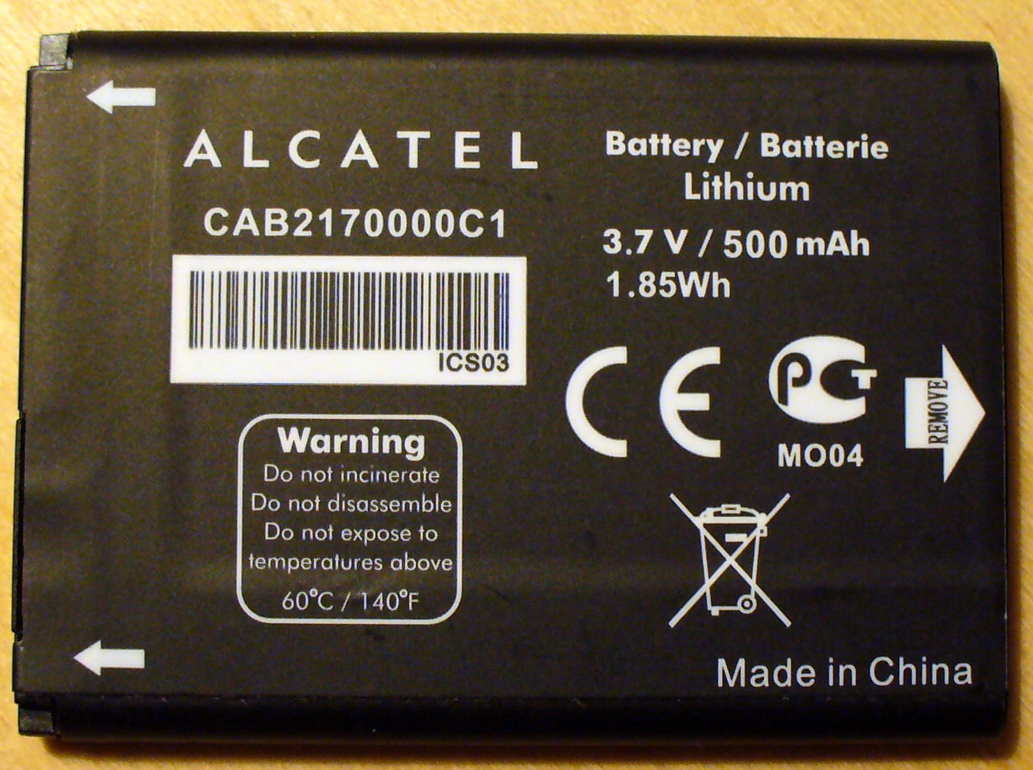ORIGINAL ALCATEL CAB2170000C1 ONE TOUCH OT-208 OT-203 OT-204 OT-206 ...