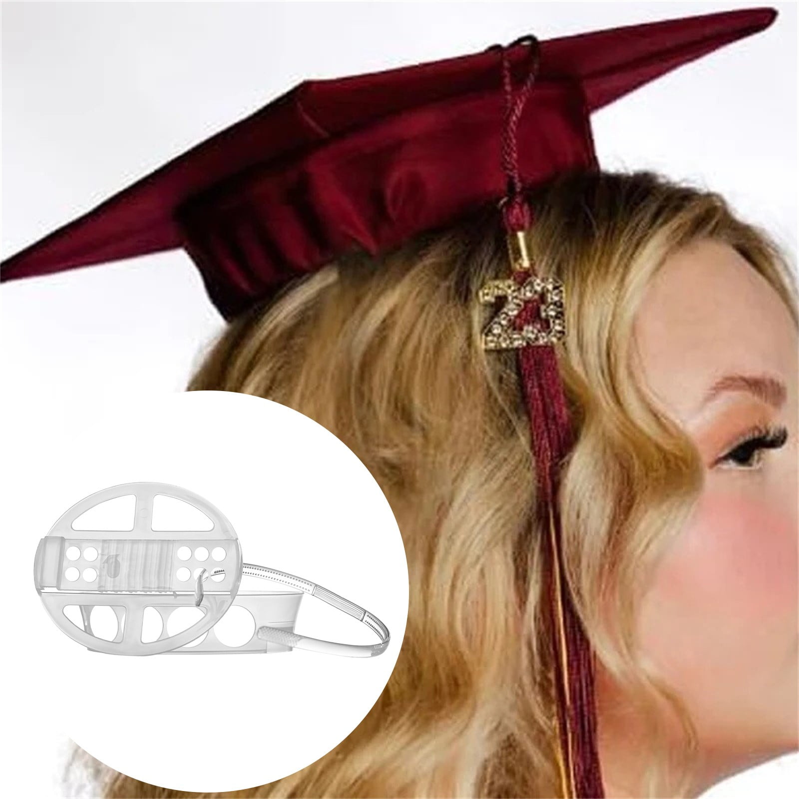 The ORIGINAL Graduation Cap Headband - Secure Your Cap, Keep Natural Hair Stylish on Grad Day ...