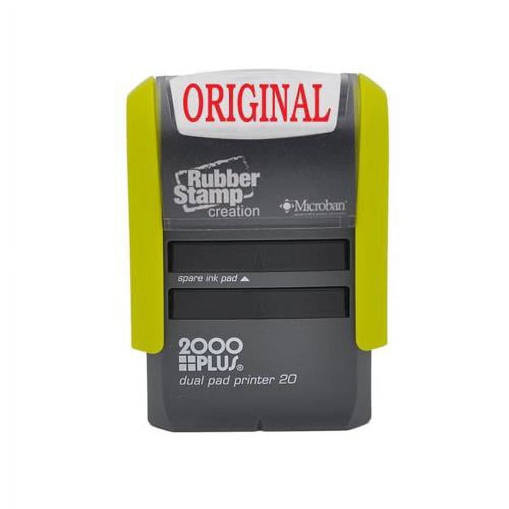 ORIGINAL Self Inking Stamp, Printer 20 with 2 pads - Red Ink - Walmart.com
