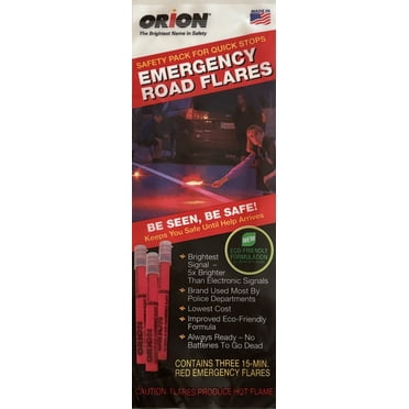 Orion Safety Products Handheld Emergency Signal Flares, Orange Smoke ...