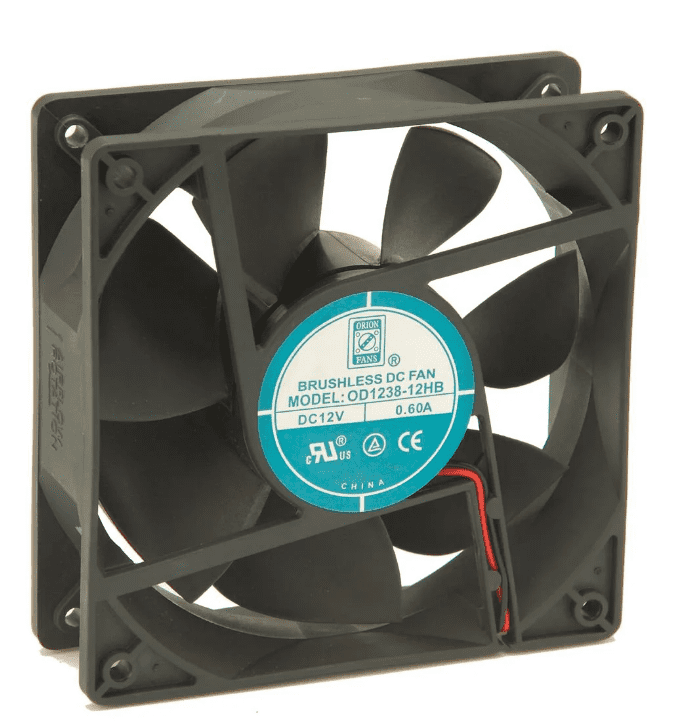 ORION FANS OD1238-24MTB, DC Fans DC Fan, 120x120x38mm, 24VDC, 95CFM ...