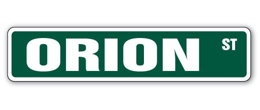 ORION Street Sign Childrens Name Room Sign | Indoor/Outdoor | 36" Wide ...
