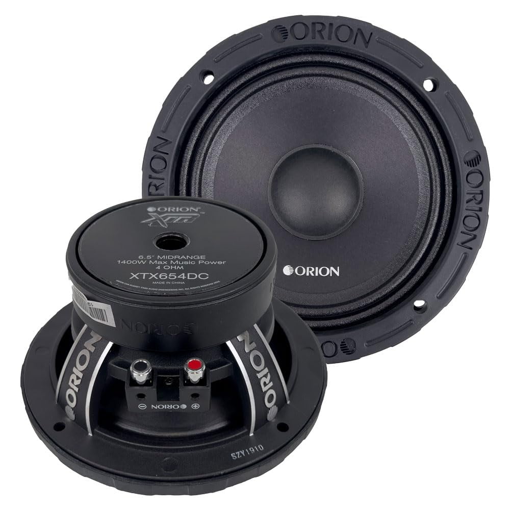 ORION XTR XTX654DC High Efficiency 6.5" Mid-Range Dust Cap Loudspeakers ...