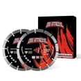 ORIXTREME 7 Inch Diamond Saw Blade 2Pcs, Segmented General Purpose ...