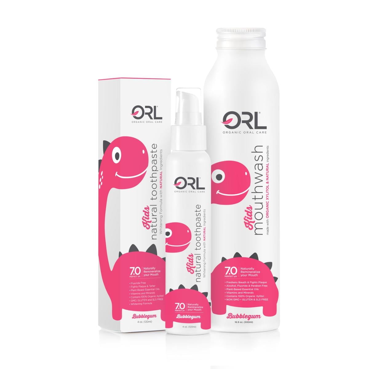 ORL - Bubblegum Mouthwash & Toothpaste Bundle - Walmart.com