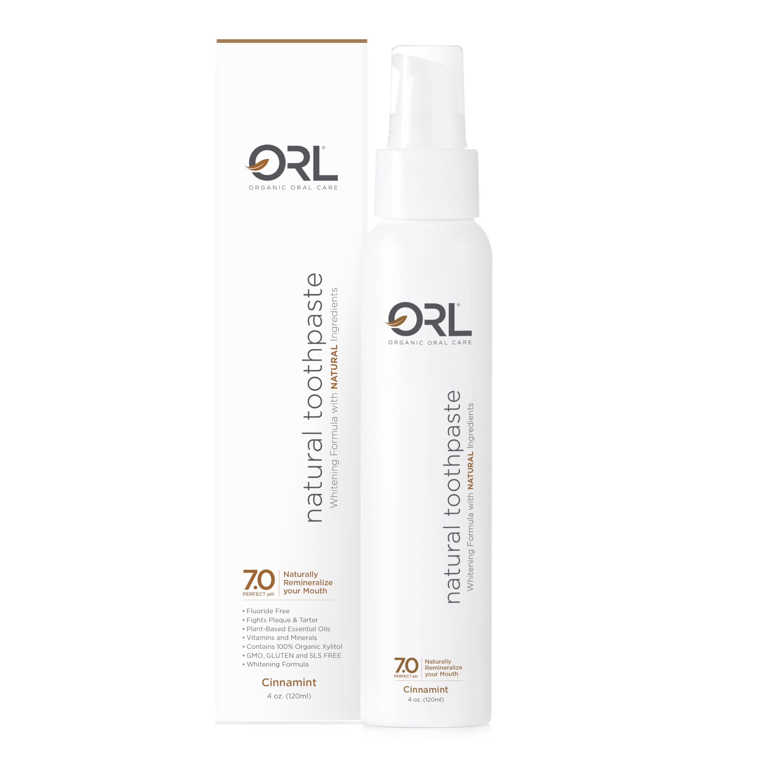 ORL Natural & Organic AIF9 Toothpaste - Uniquely Formulated to Clean ...
