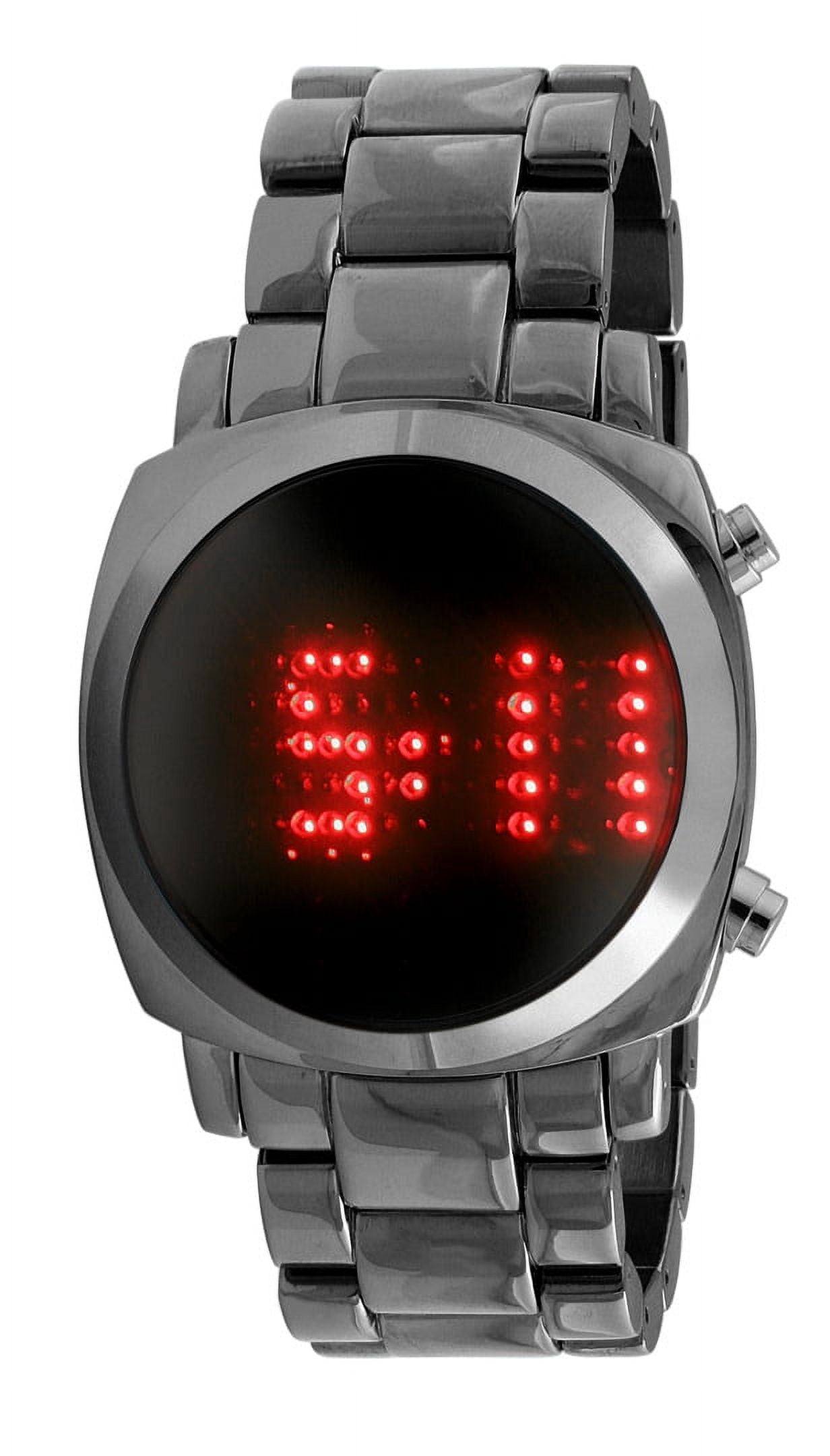 ORLOGI Women's TK574-BK Digi-Metal Black Metal LED Watch - Walmart.com