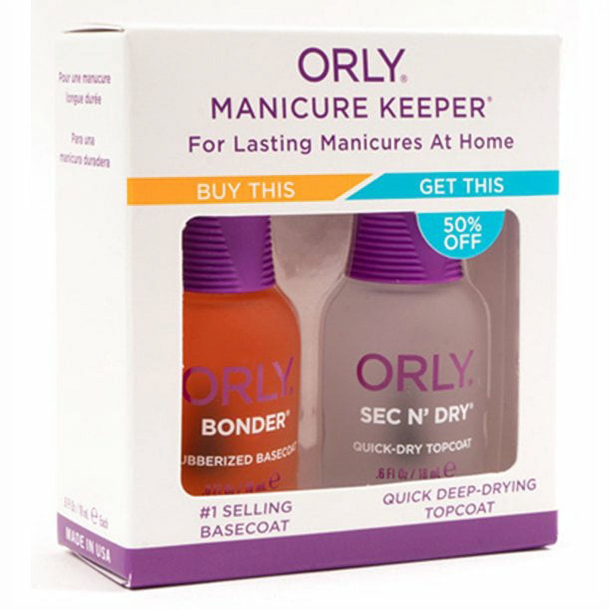 ORLY 18ml Manicure Keeper Duo Kit - Multi-Color - Walmart Business Supplies