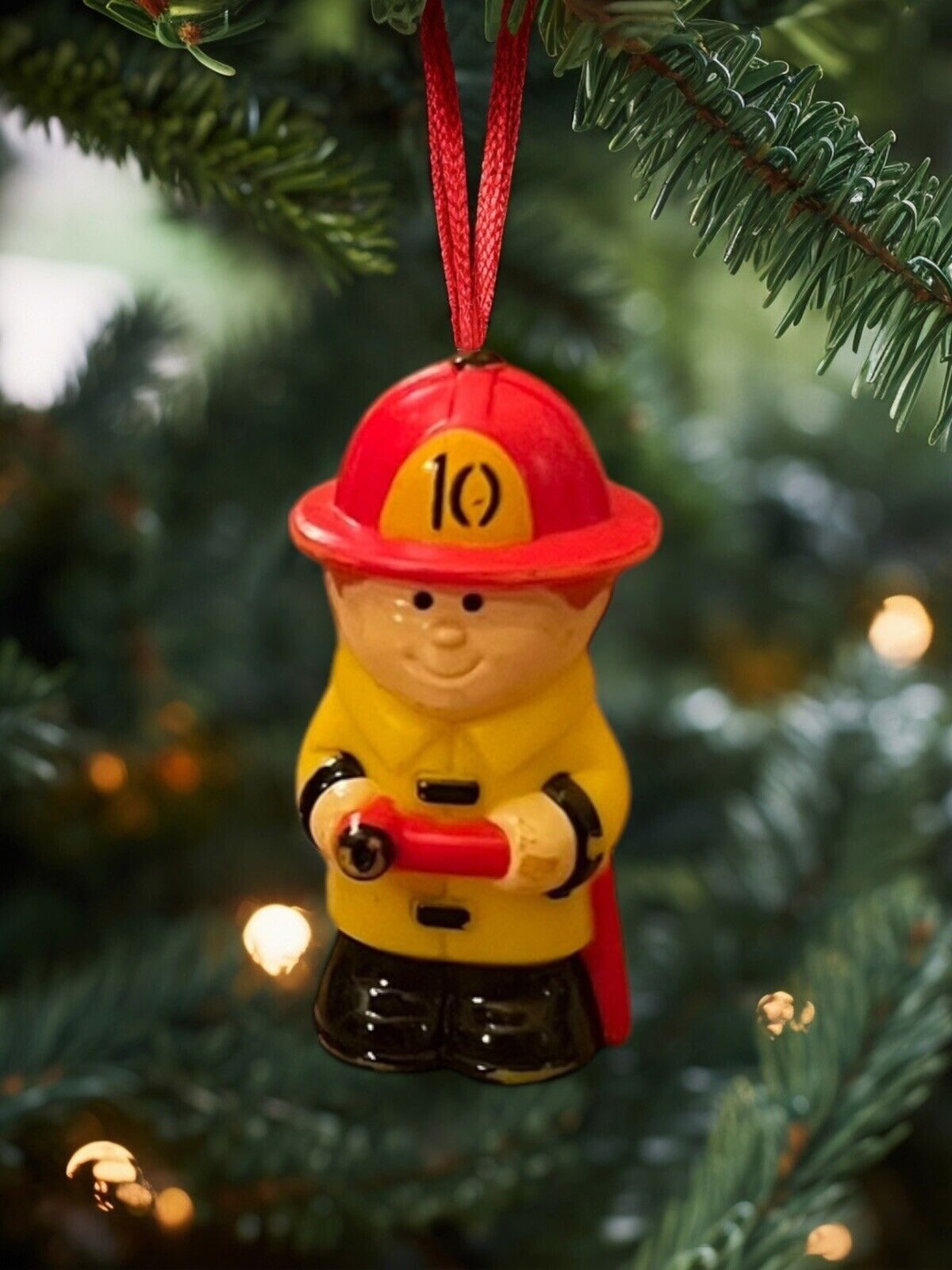 ORNAMENT 1970s Kenner Tree Tots Figure Firemen Fire Fighter 2” Figurine ...