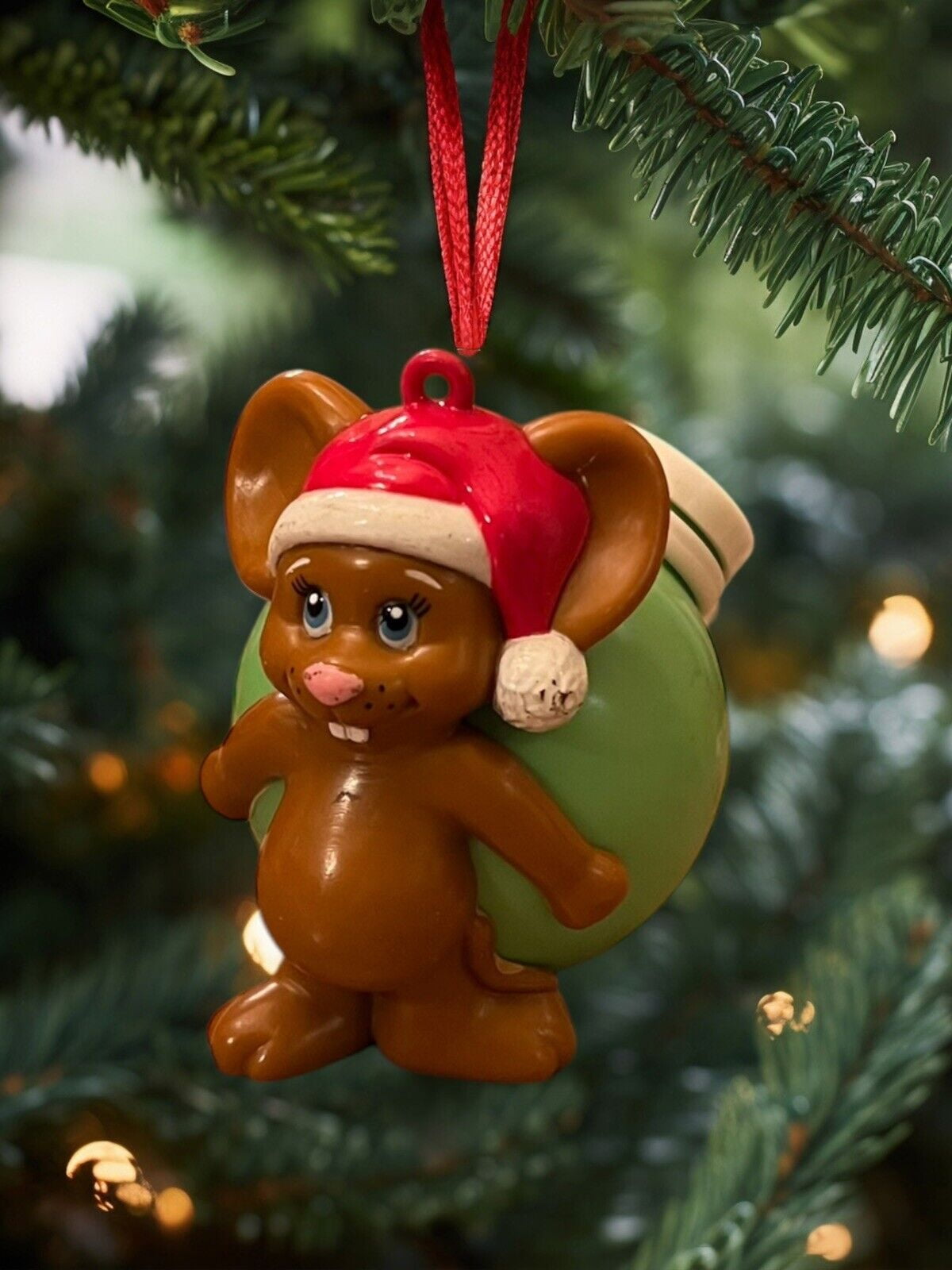 ORNAMENT 1992 EJ Brach CLANCY The CHRISTMAS MOUSE Figure Figurine Gift - Walmart.com