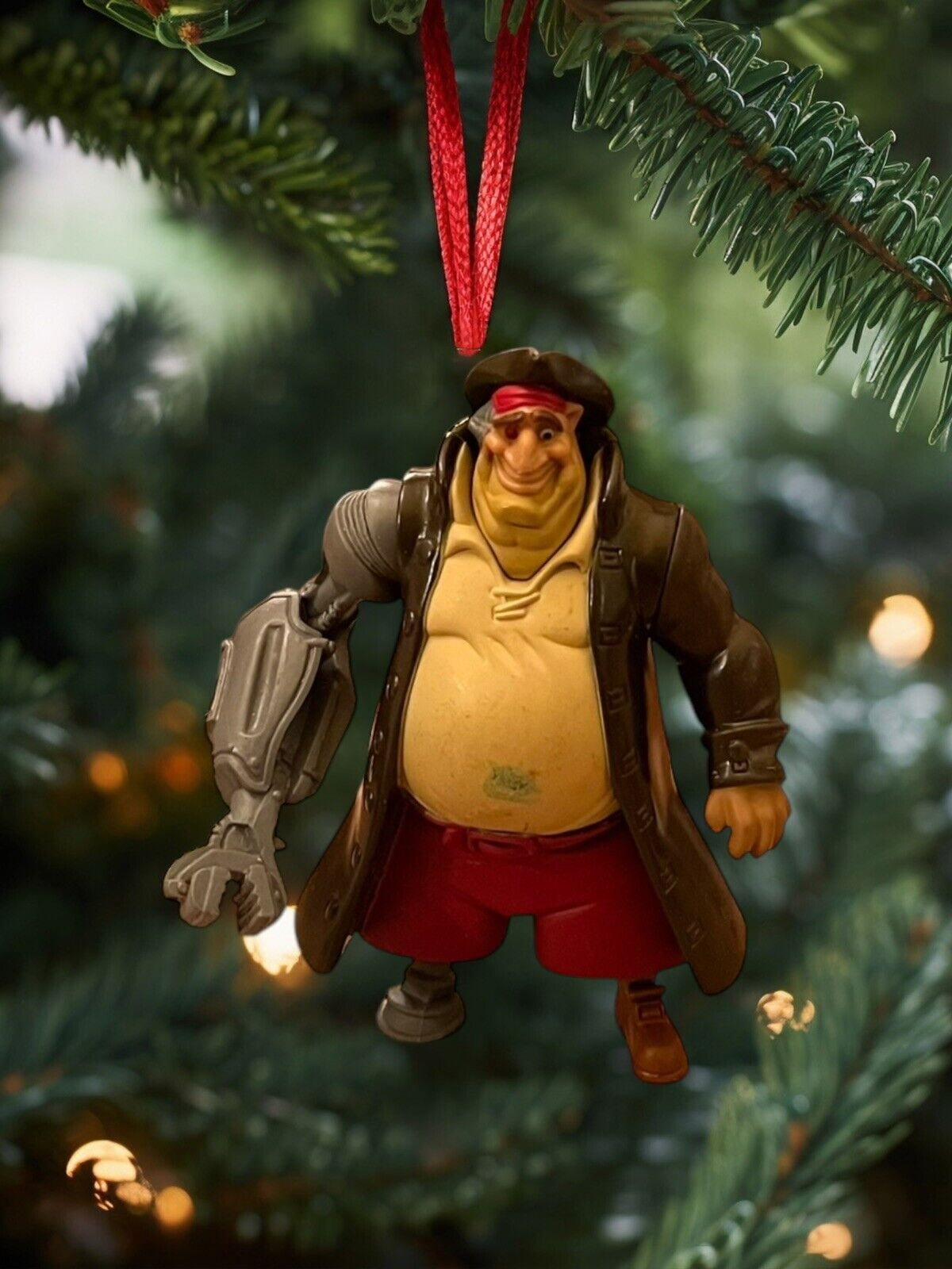 ORNAMENT 2002 Cyborg John Silver 4.5" Figure Disney Treasure Planet ...