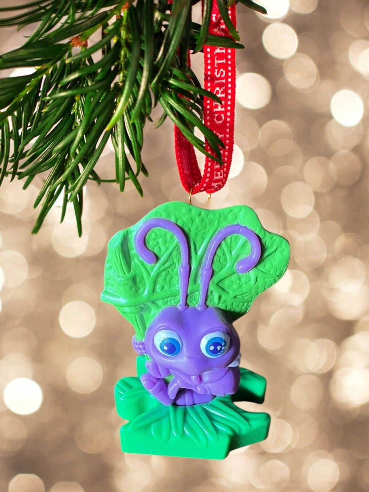 ORNAMENT A Bugs Life Atta Purple Disney 1998 Insect Bug Figure Charm ...