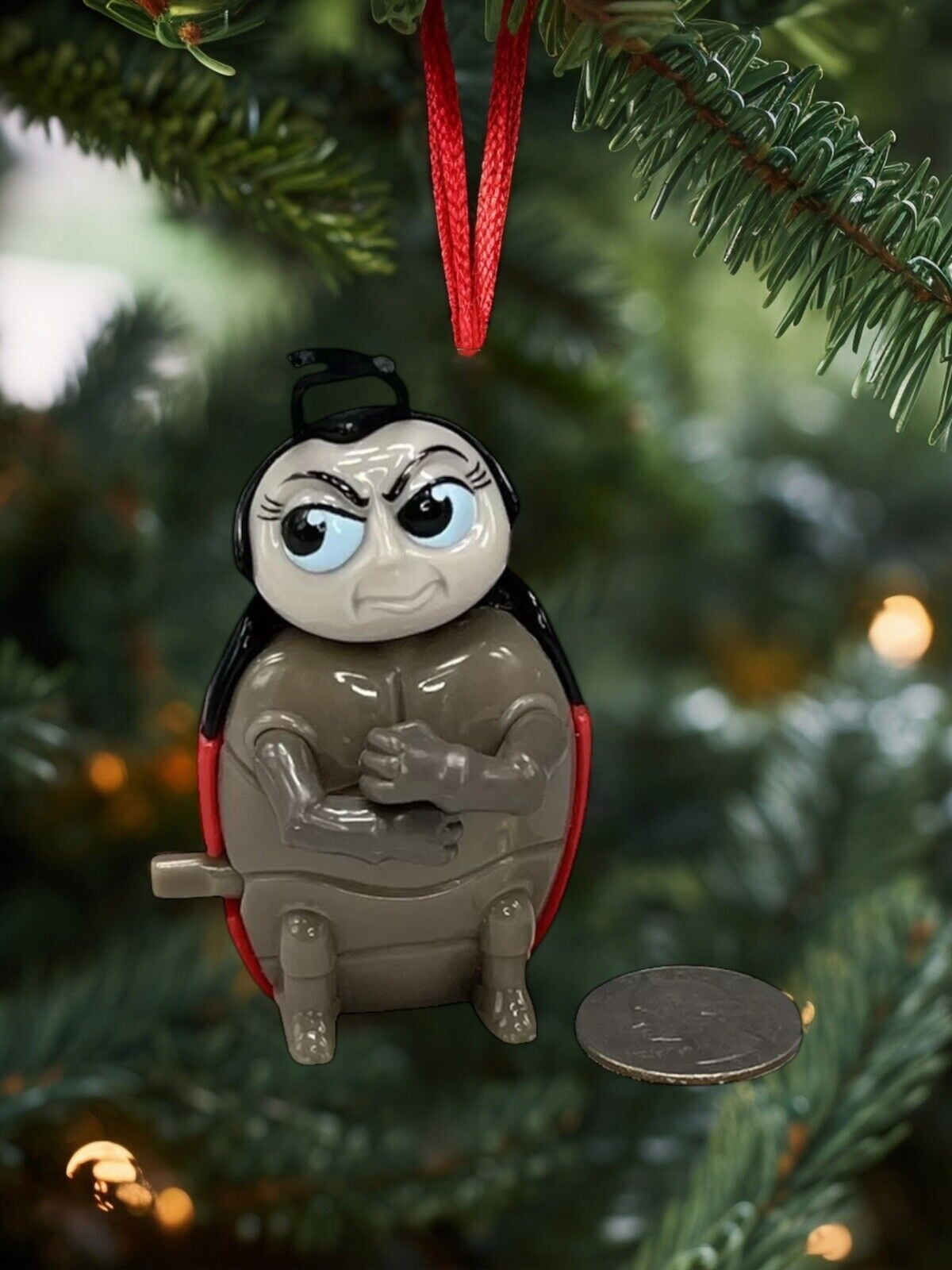 ORNAMENT A Bugs Life Ladybug Francis Disney Windup 1998 Insect Bug ...