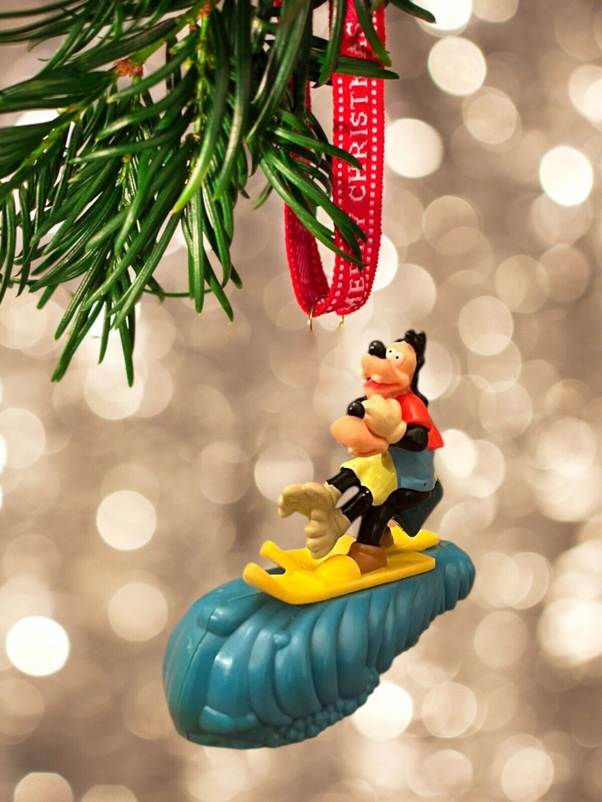 ORNAMENT Disney Goof Troop Max & Goofy Water Skiing Ski Figure Figurine ...
