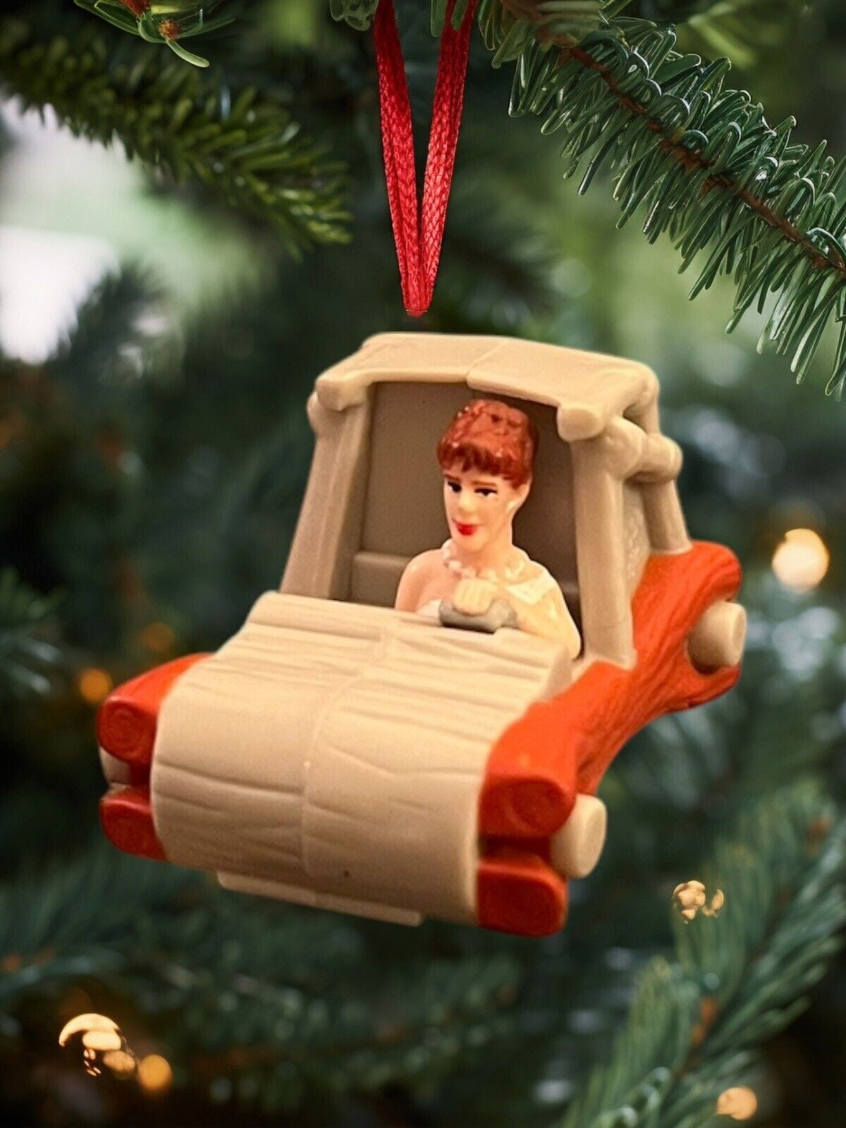 ORNAMENT Flintstones Wilma Rock Vegas Car Figure Figurine Charm Dangler ...