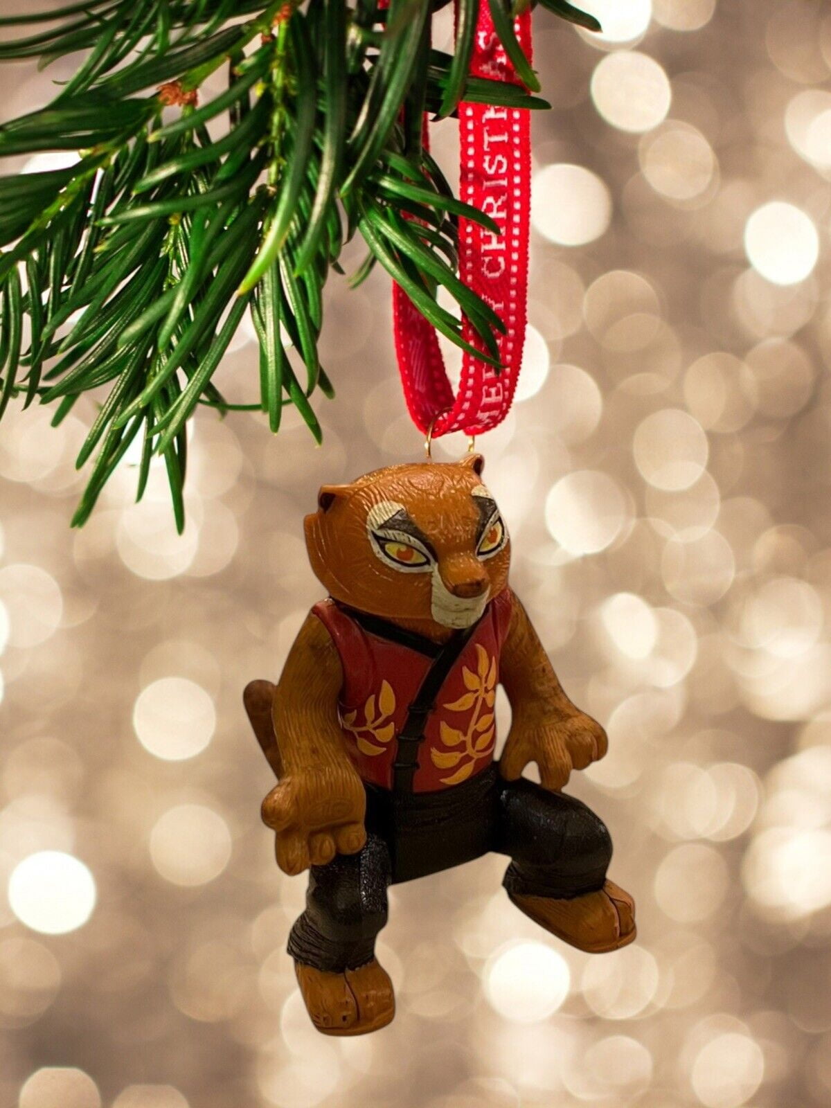 ORNAMENT Kung Fu Panda MASTER TIGRESS Figure CHARM 5” Figurine Dangler ...