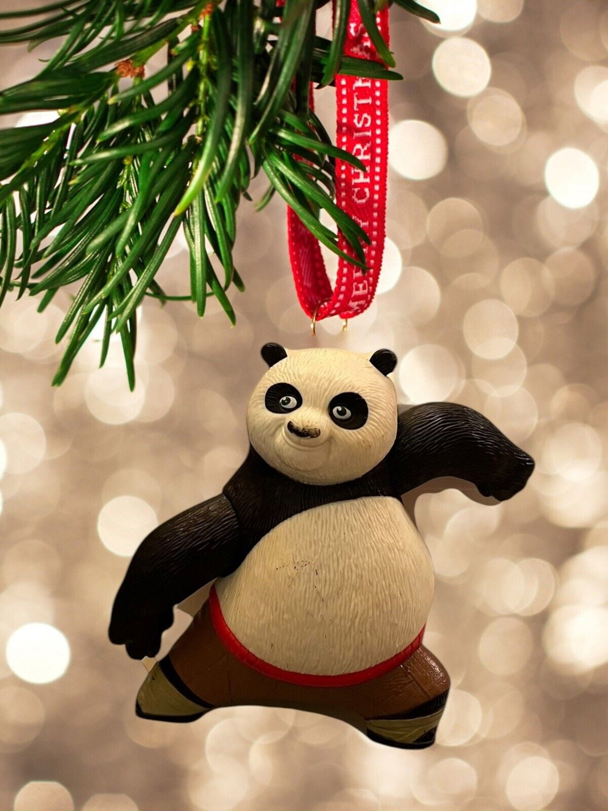 ORNAMENT Kung Fu Panda Po Figure CHARM 5” Figurine Dangler Holiday Gift ...